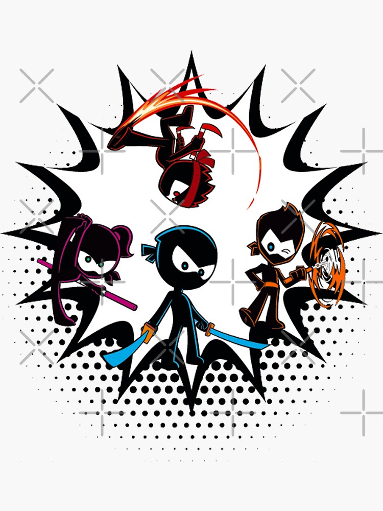 "Ninja Kidz, Ninja Kidz Club" Sticker for Sale by Debraarts | Redbubble
