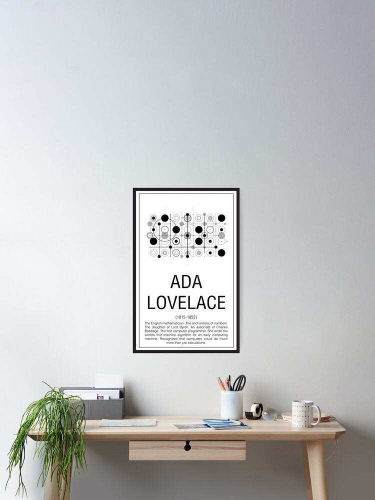 "Ada Lovelace" Poster for Sale by coolmathposters | Redbubble