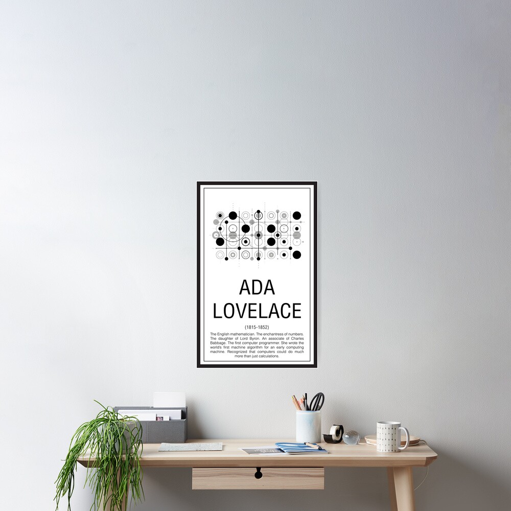 "Ada Lovelace" Poster for Sale by coolmathposters | Redbubble