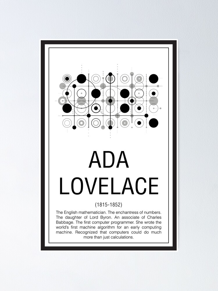 "Ada Lovelace" Poster for Sale by coolmathposters | Redbubble