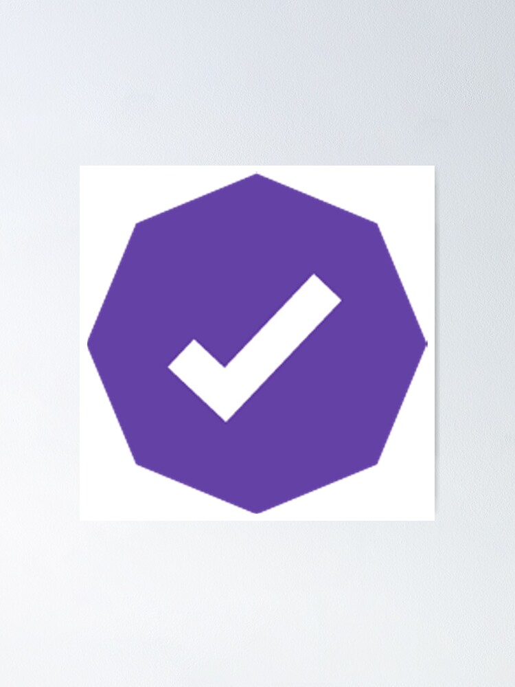 "Verified Twitch Partner" Poster for Sale by CassieStudios | Redbubble