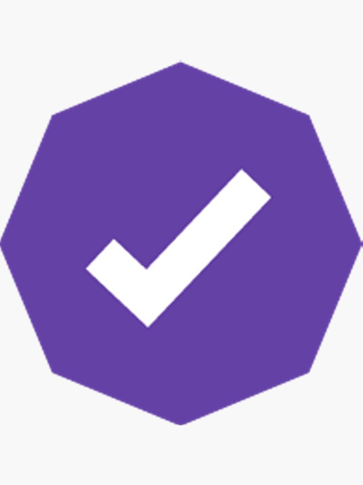 "Verified Twitch Partner" Sticker for Sale by CassieStudios | Redbubble