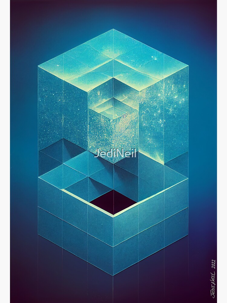 "12th Dimension - Realm Q2V2 - Abstract Design" Sticker for Sale by ...