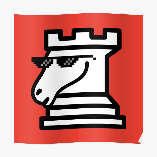 "AnarchyChess Logo Knook (Knight + Rook)" Poster for Sale by ...