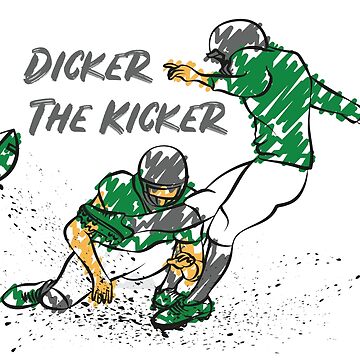 "Dicker the Kicker" Sticker for Sale by South Street Threads | Redbubble