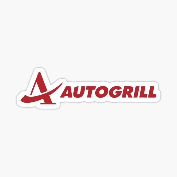 "Interesting Autogrill Design" Sticker for Sale by caerfina | Redbubble