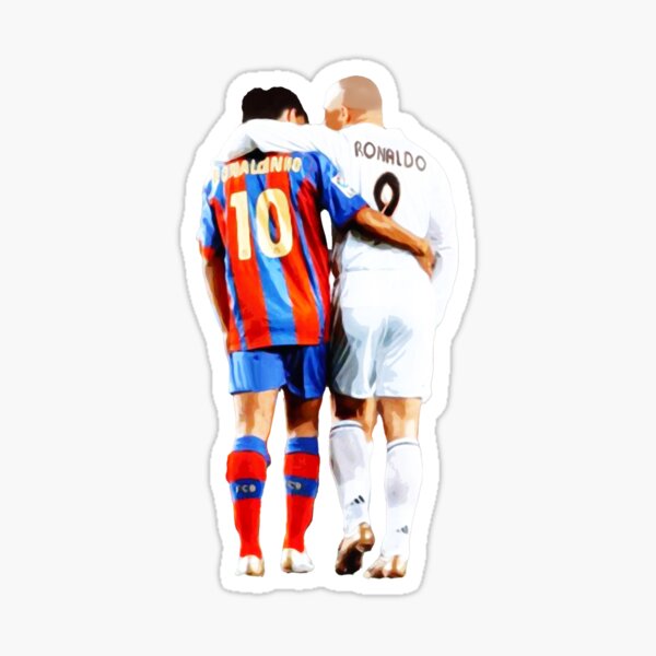 "Ronaldinho and R9 Ronaldo" Sticker for Sale by Jugadores | Redbubble