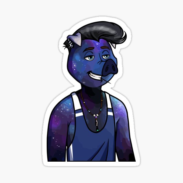 "Pig" Sticker for Sale by jyotika3737 | Redbubble