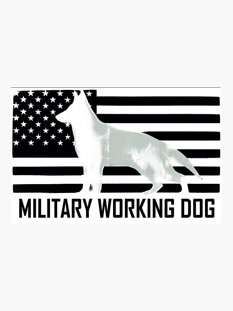 "Military Working Dog " Sticker for Sale by Workingdogs | Redbubble
