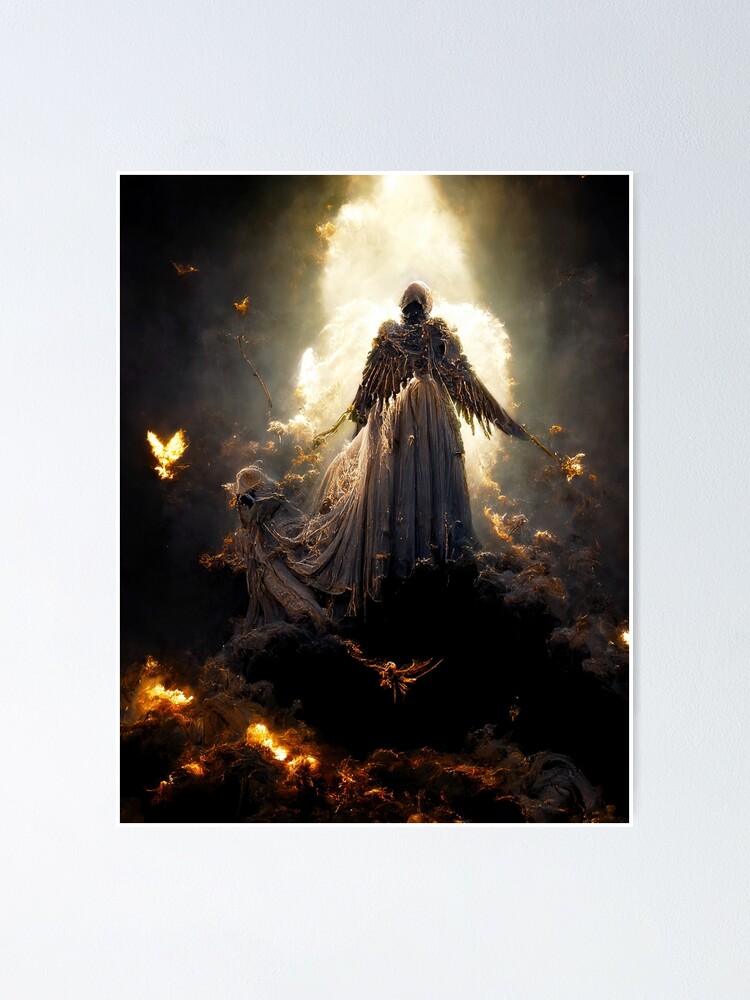 "Angel and Demon - Divine Intervention - Digital Painting - AI Artwork ...