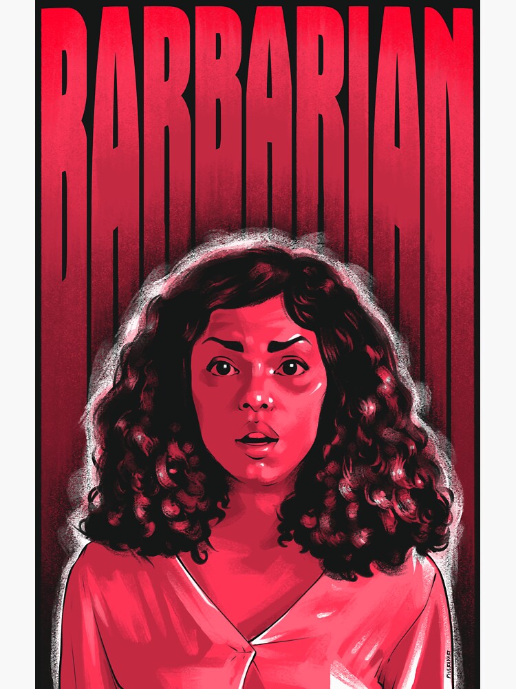 "Barbarian Movie Art" Sticker for Sale by PhilRayArt | Redbubble