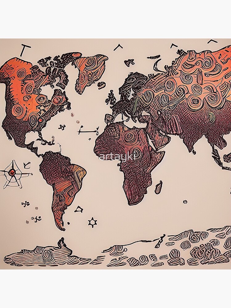 "Map of the surrealist world" Poster for Sale by artayki | Redbubble