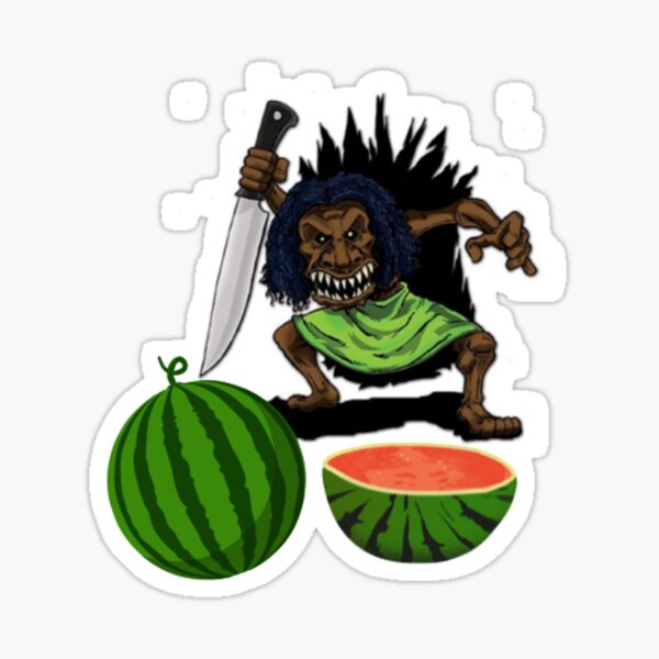 "Zuni Fetish Doll And Watermelons" Sticker for Sale by Jiangs | Redbubble