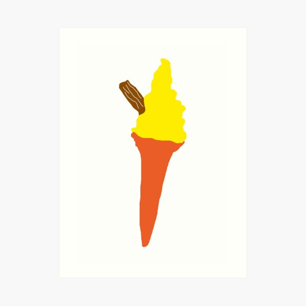 "99 flake ice cream cone" Art Print by uNBranded | Redbubble