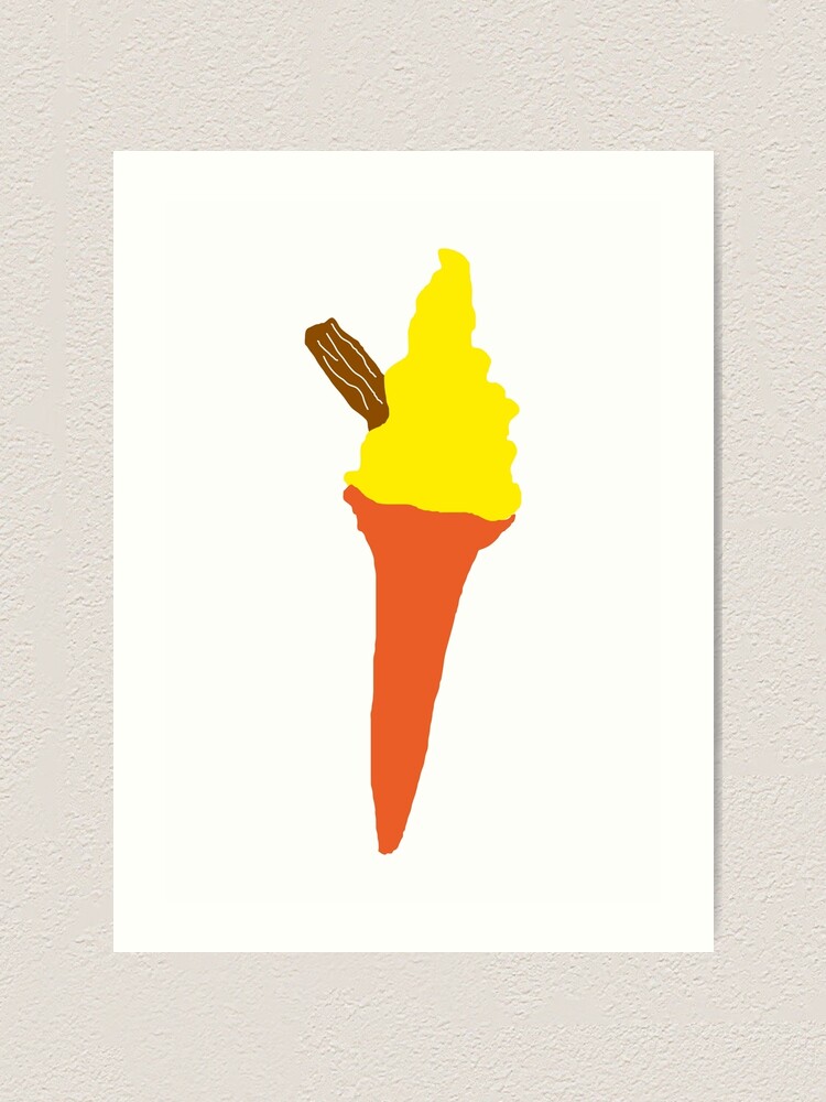 "99 flake ice cream cone" Art Print by uNBranded | Redbubble