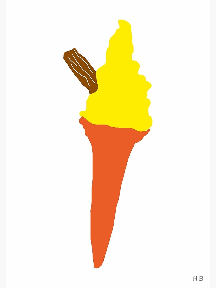 "99 flake ice cream cone" Art Print by uNBranded | Redbubble