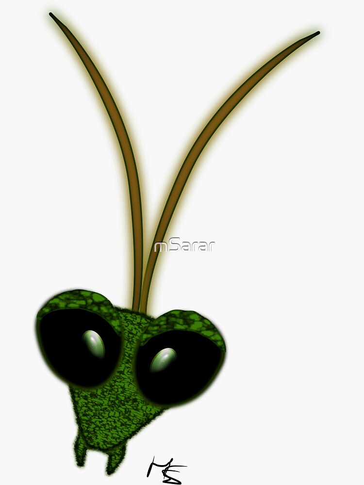 "Praying mantis head" Sticker for Sale by mSarar | Redbubble