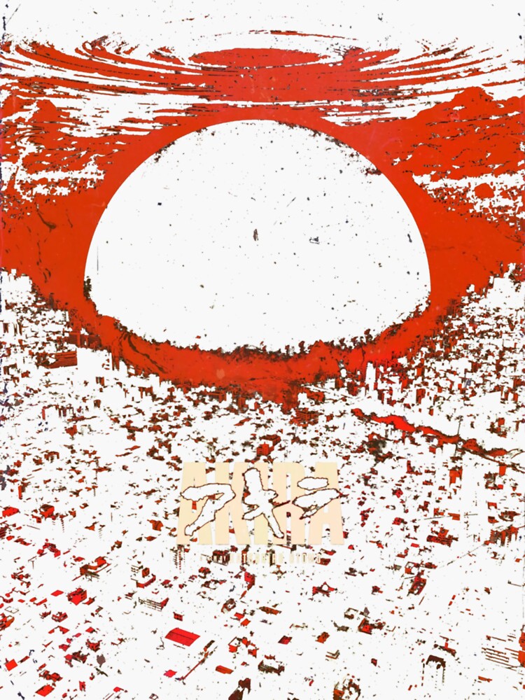 "Akira cyberpunk city explosion poster" Sticker for Sale by ...