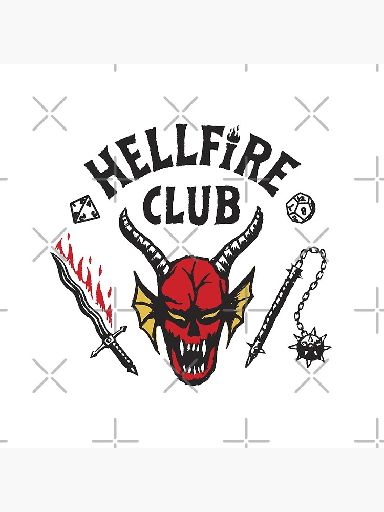 Cojín «Stranger Things - Stranger Things 4 Hellfire Club Logo Raglan ...