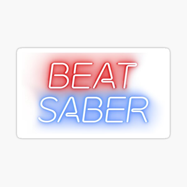 "Beat Saber Logo" Sticker for Sale by Autumn Simpson | Redbubble