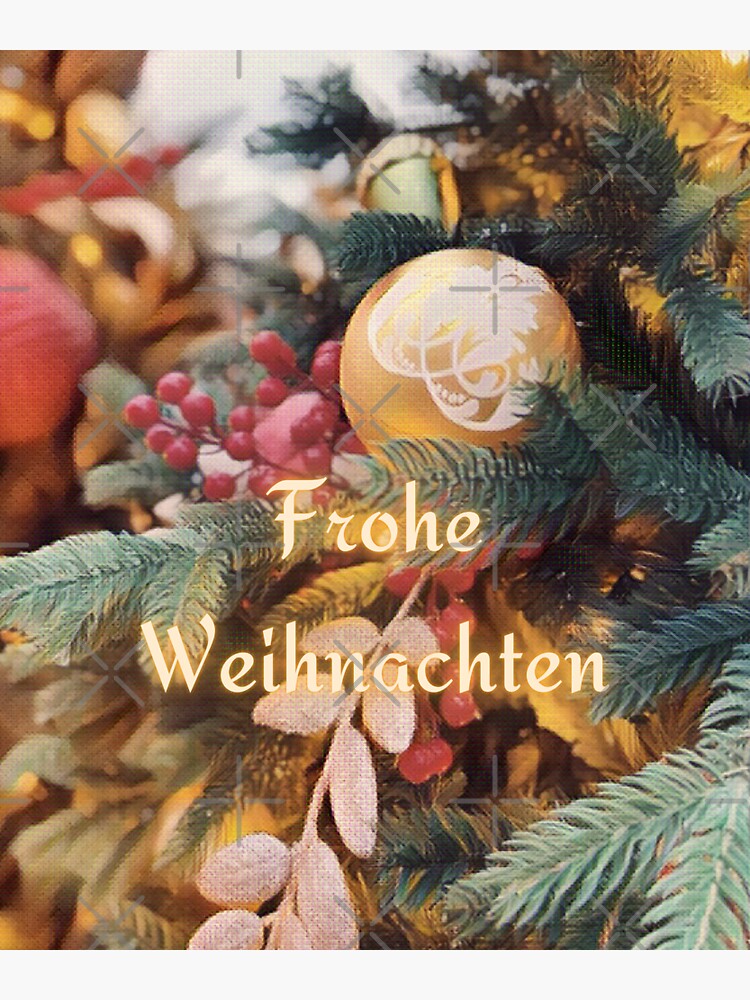 " Frohe Weihnachten Merry christmas german" Sticker for Sale by -justb ...