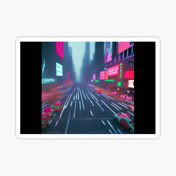 ""CYBERPUNK STREET GAME VISUALIZER"" Sticker for Sale by SafayyyEdits ...