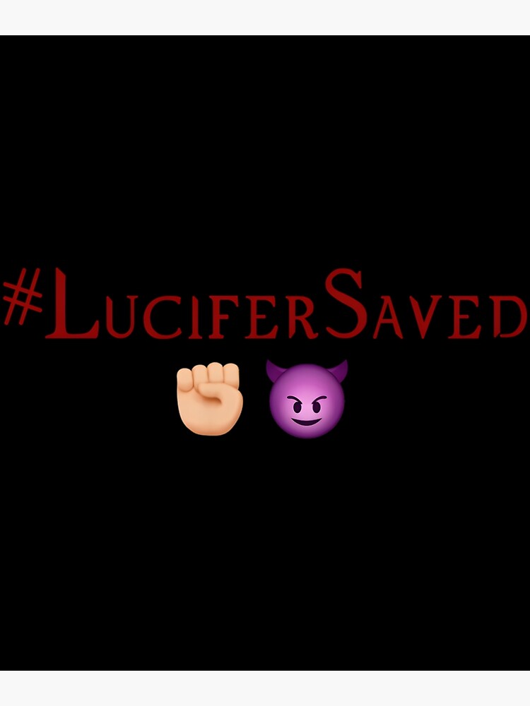 "Lucifer Saved design with the emojis used by Tom Ellis during all the ...