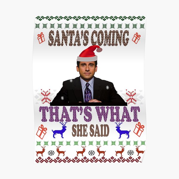 "Santa's coming – that's what she said – Funny The Office, Michael ...