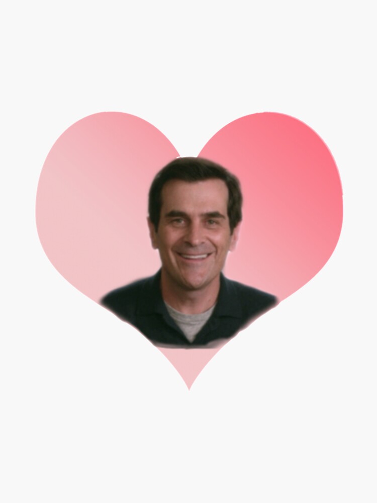 "Modern Family Phil Dunphy heart " Sticker for Sale by JFLOVEdesign ...