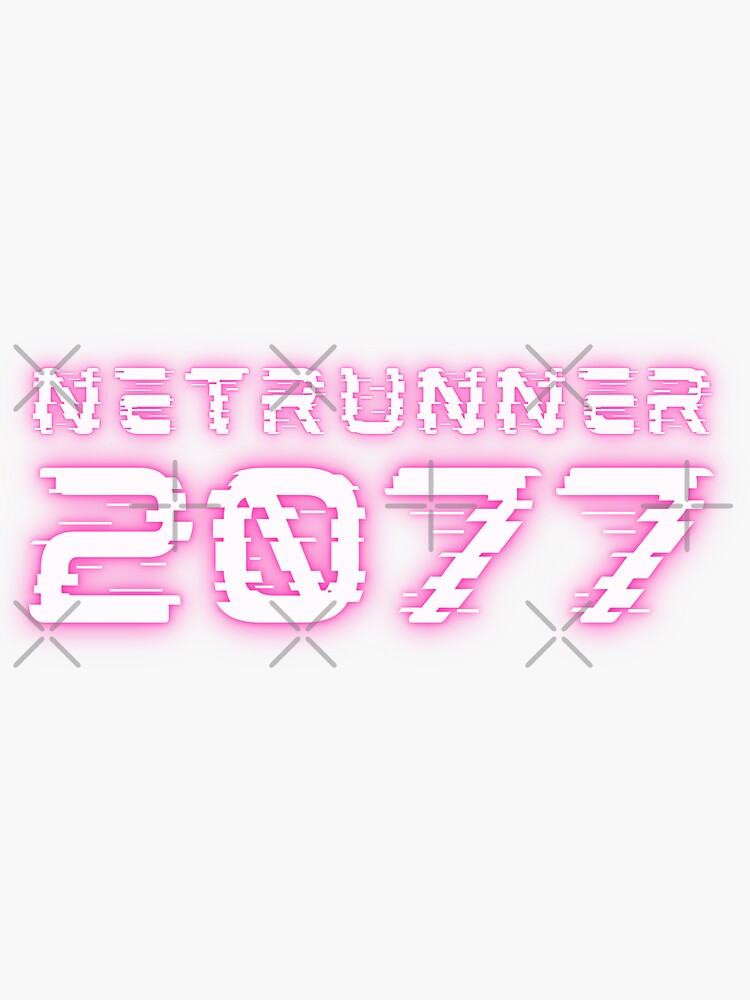 "Cyberpunk Netrunner 3" Sticker for Sale by JoPhrasier | Redbubble