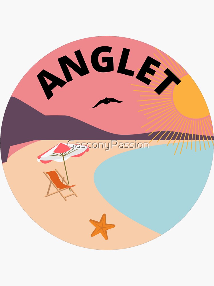"Anglet, France" Sticker for Sale by GasconyPassion | Redbubble