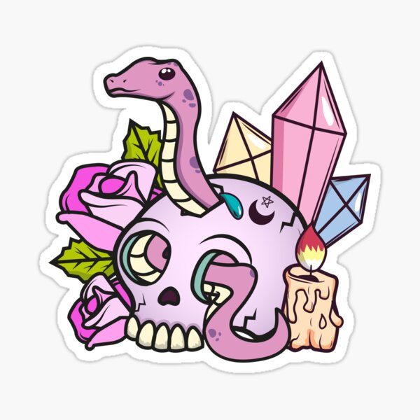 "Pastel Goth Grunge Aesthetic E-Girl" Sticker for Sale by Rev-Style ...