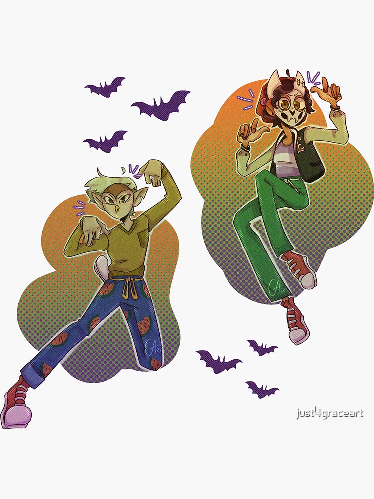 "Toh Luz and hunter Halloween mask's" Sticker for Sale by just4graceart ...