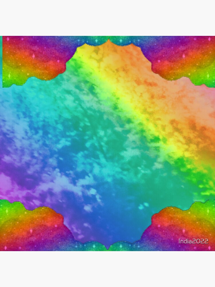 Lámina artística «Árbol del arco iris y marco del arco iris» de ... Lámina artística «Árbol del arco iris y marco del arco iris» de ...