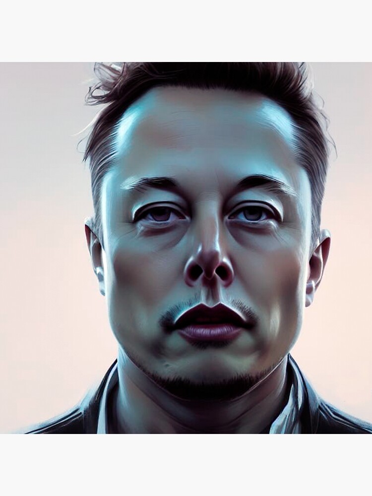 "Elon Musk Portrait" Sticker for Sale by randomorder | Redbubble
