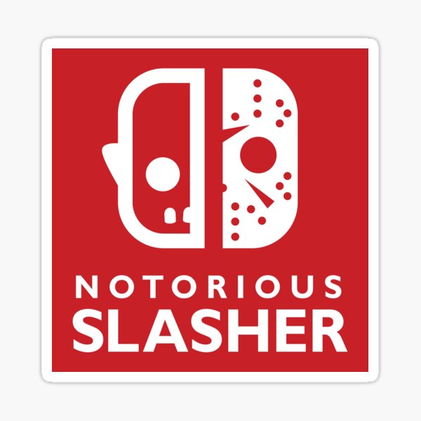 "Notorious Slasher" Sticker by mikehandyart | Redbubble