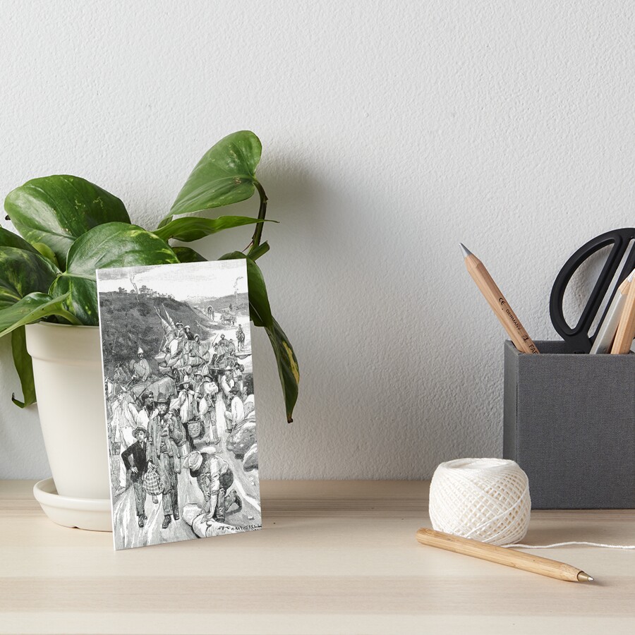 "Victorian gold rush, Victoria, Australia" Art Board Print by ...