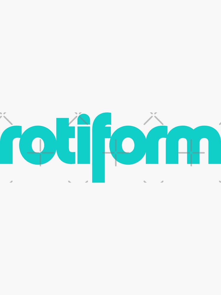 "Rotiform Teal Logo" Sticker for Sale by mikethewrapper | Redbubble