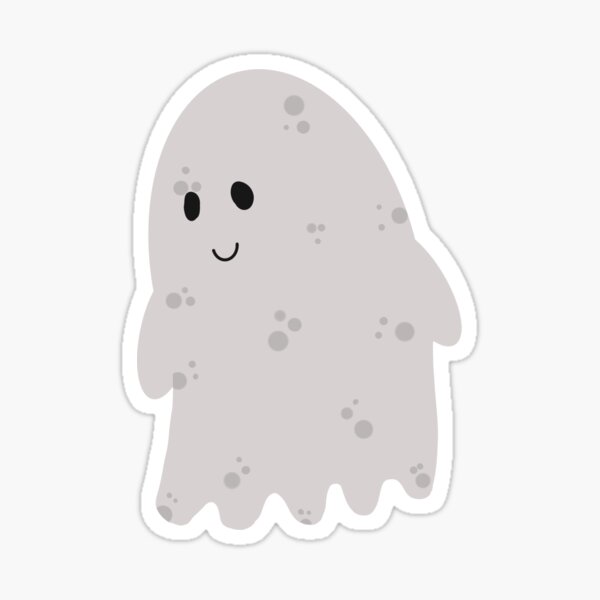 "Sweet ghost" Sticker for Sale by 1JasmineArt | Redbubble