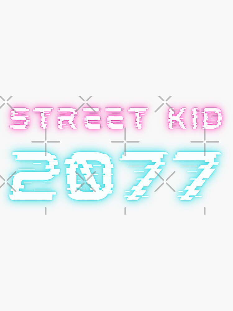 "Cyberpunk Street Kid 2" Sticker for Sale by JoPhrasier | Redbubble