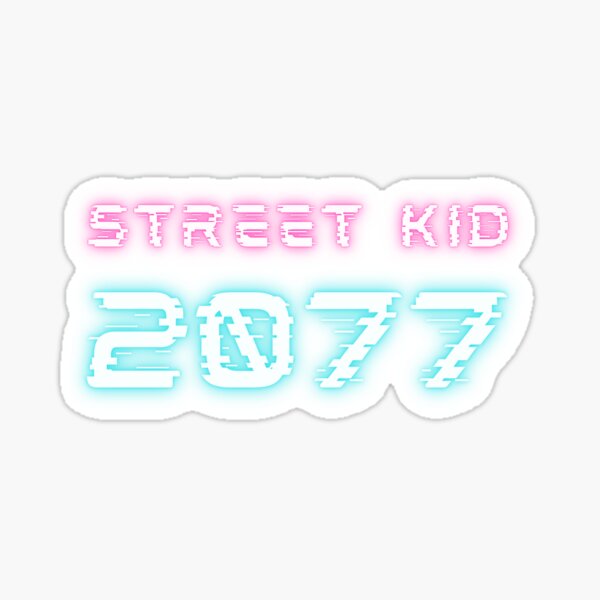 "Cyberpunk Street Kid 2" Sticker for Sale by JoPhrasier | Redbubble
