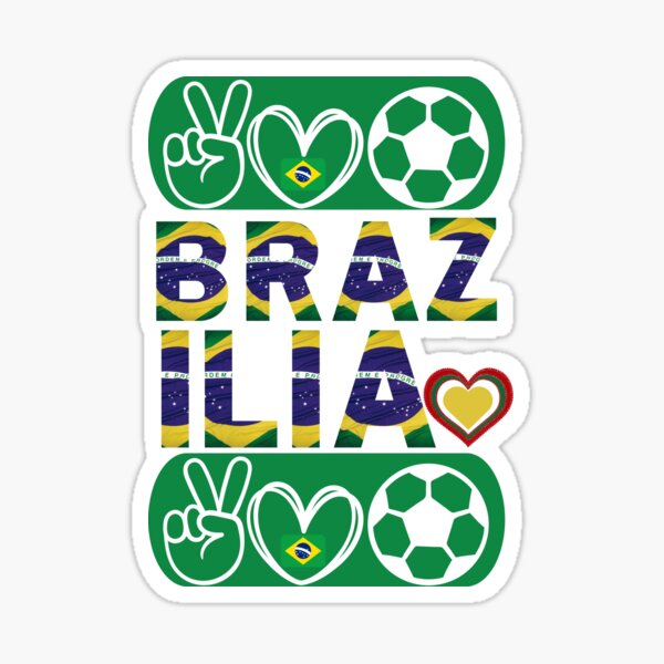 "Brazilian Football Team" Sticker for Sale by SaturnRings64 | Redbubble