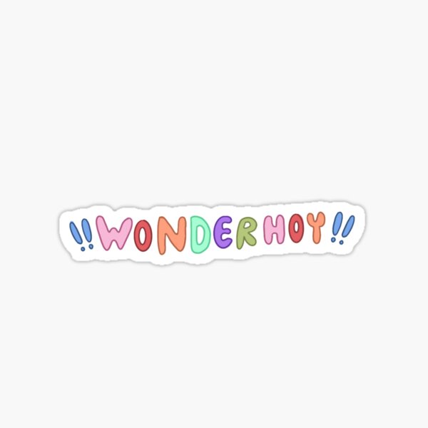 "Wonderhoy!! (Project sekai + Emu wonderhoy)" Sticker for Sale by ...