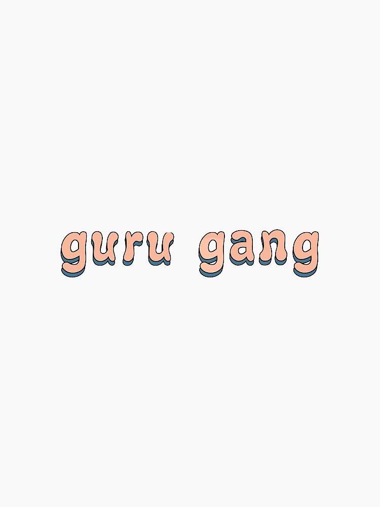"Guru Gang Sticker" Sticker by isabellexvcl | Redbubble