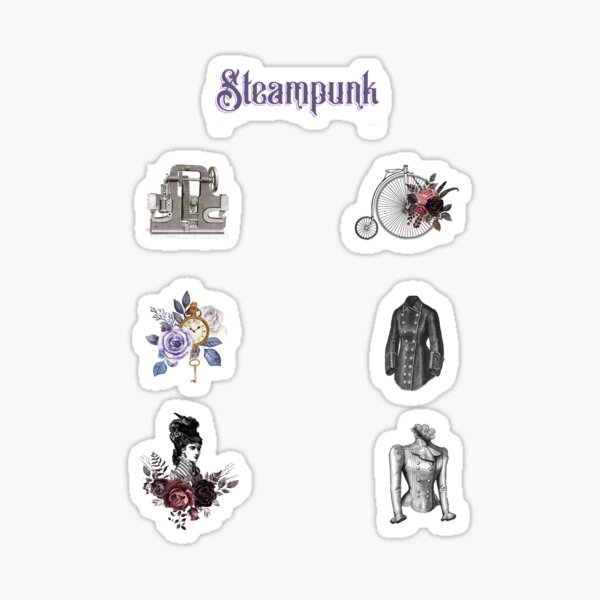 "Steampank Stickers Pack" Sticker for Sale by Urbansteam21 | Redbubble