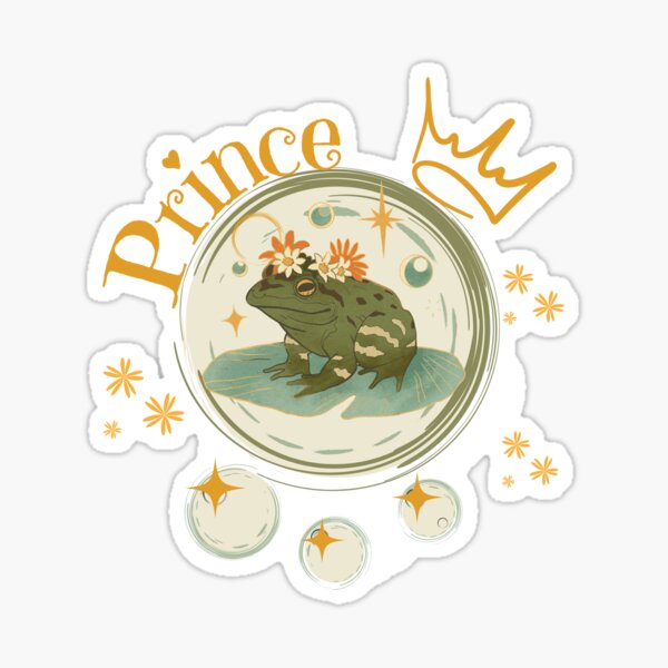 "Prince Charming frog" Sticker for Sale by HyzoArt | Redbubble