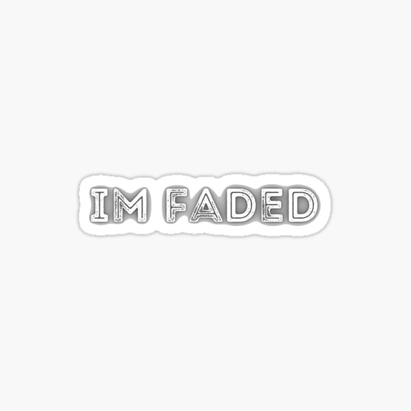 "Alan walker I'm faded" Sticker for Sale by moazrafaat | Redbubble