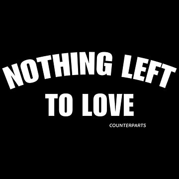 "Counterparts Merch Nothing Left To Love" Lightweight Sweatshirt for ...