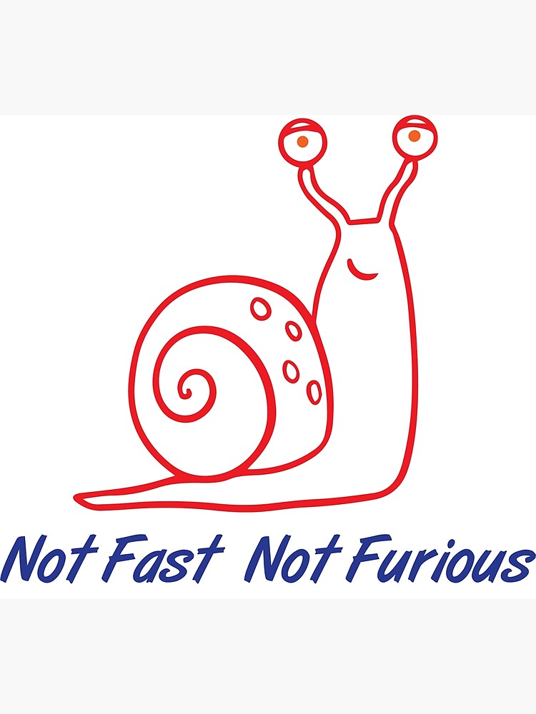 "not fast not furious" Poster for Sale by Gmarket5 | Redbubble