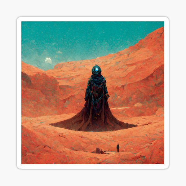 "Facing the Oracle" Sticker for Sale by ArteLuminari | Redbubble